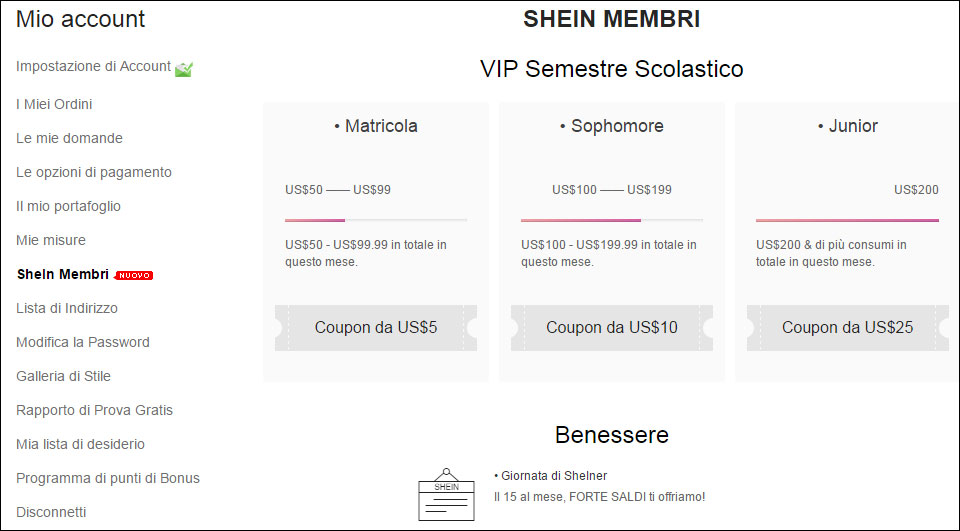 Perché Registrazione | SHEIN